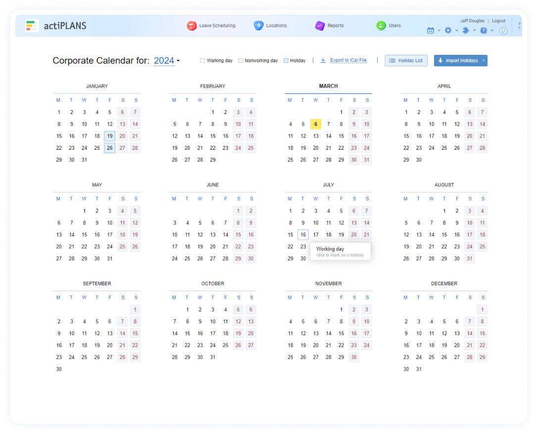 Stay on Top of Your Work and Leave Calendars with actiPLANS
