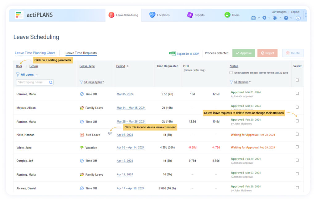 Getting the Most Out of Leave Management with actiPLANS
